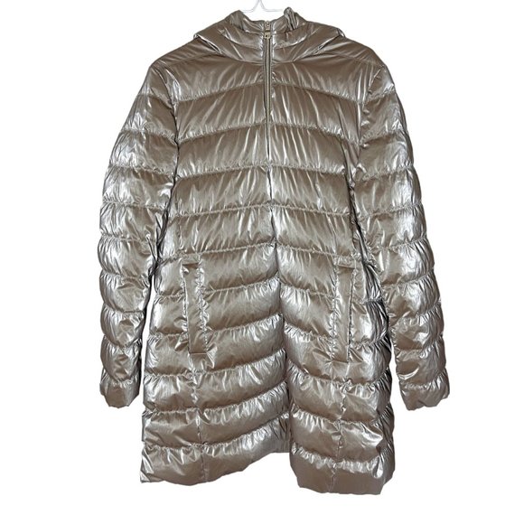 Geox | Jackets & Coats | Geox Respira Metallic Padded Down Puffer ...